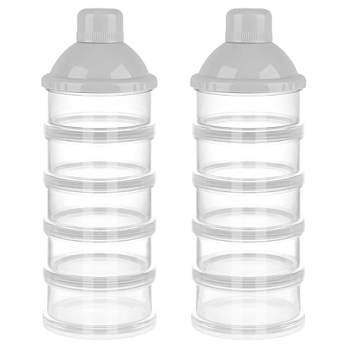 Accmor Formula Dispenser On The Go, 5 Compartments Stackable Formula ...