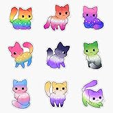 Amazon.com - Bisexual Flag LGBT Bi Pride Cute Kawaii Cats Bumper ...