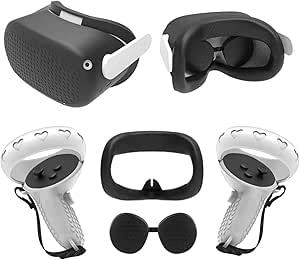 Silicone Accessories for Meta/Oculus Quest 2,Front Face Shell Cover ...