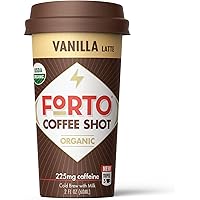 Amazon.com: FORTO Coffee Shots - 200mg Caffeine, Vanilla Latte, Ready ...