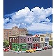 Amazon.com: Walthers Cornerstone N Scale Model Merchant's Row Ii Kit, 6 ...