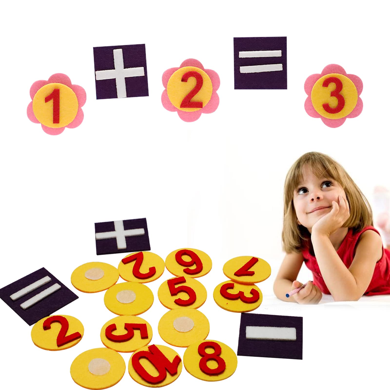 Mua NIUBB Felt Board Finger Numbers Counting Toy Teaching Aids Numbers ...