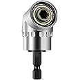 Amazon.com: GUYINOYI 105 Degree Right Steel Angle Driver Angle Extension Power Screwdriver Dril ...