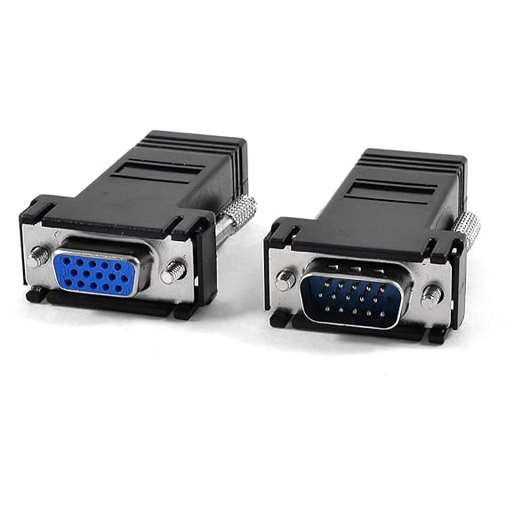 Tobo VGA Female to RJ45 Ethernet Port Adapter RJ45 to: Amazon.in ...