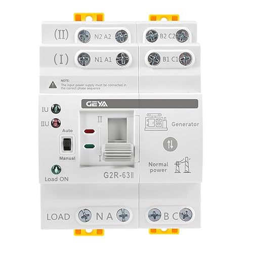 GEYA Mini ATS Automatic Transfer Switch Electrical Selector Switches ...