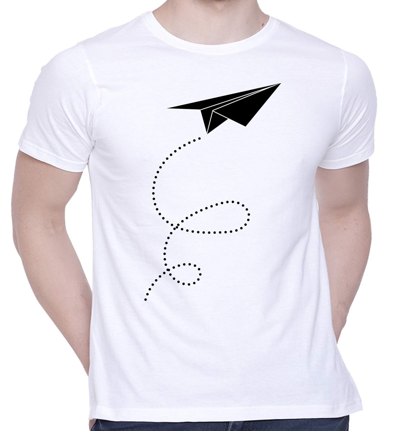 Buy CreativiT Graphic Printed T-Shirt for Unisex Paper Plane Tshirt ...
