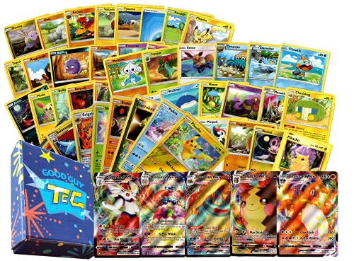 Pokemon Vmax Pack 50+ Cards = 48 Assorted Pokemon Cards, 1 Unique Vmax ...