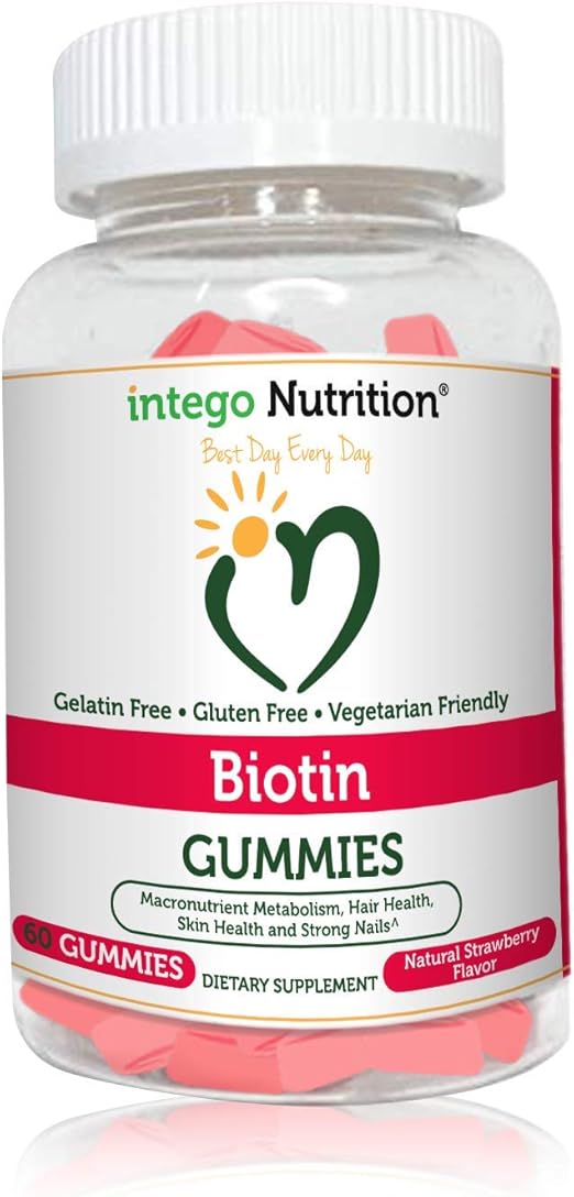 Biotin Chewable Adult Gummies (60 Counts) – Boosts Metabolism, Promotes ...