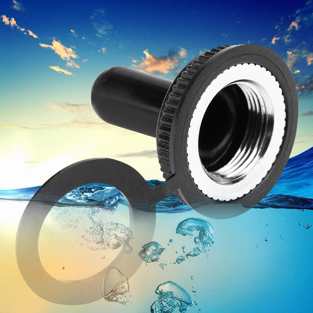 20pcs Toggle Switch Waterproof Cap, Waterproof Button hat Black Rubber ...