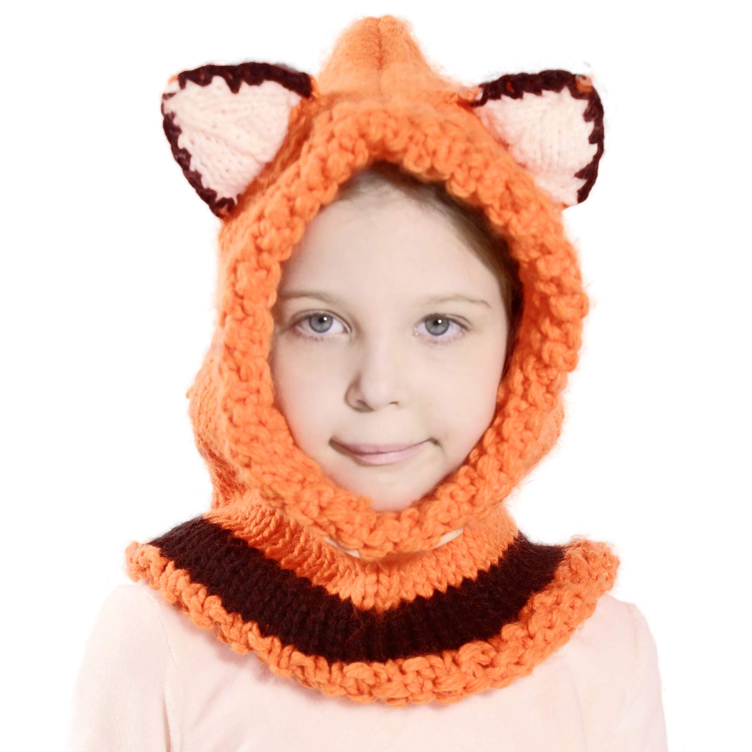 Richoose Winter-warme Coif Hauben-Schal-Kappen-Hut Earflap Fox ...