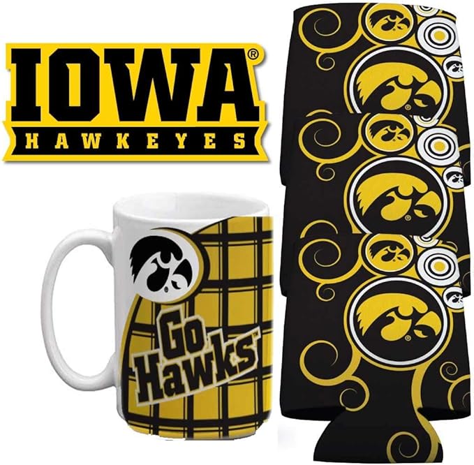 Amazon.com: University of Iowa Gift Set: Car Magnet, Coffee Mug, and ...