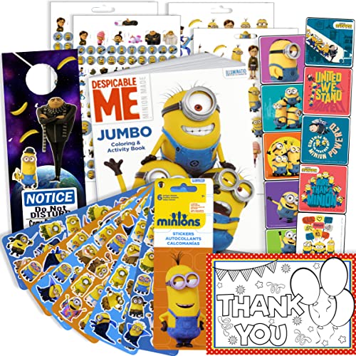 Minions Stickers Activity Set - Bundle Includes Minions Coloring Book ...