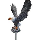 Amazon.com : KARLIOBE Eagle Flag Pole Topper, 12" Bald Eagle Flag ...