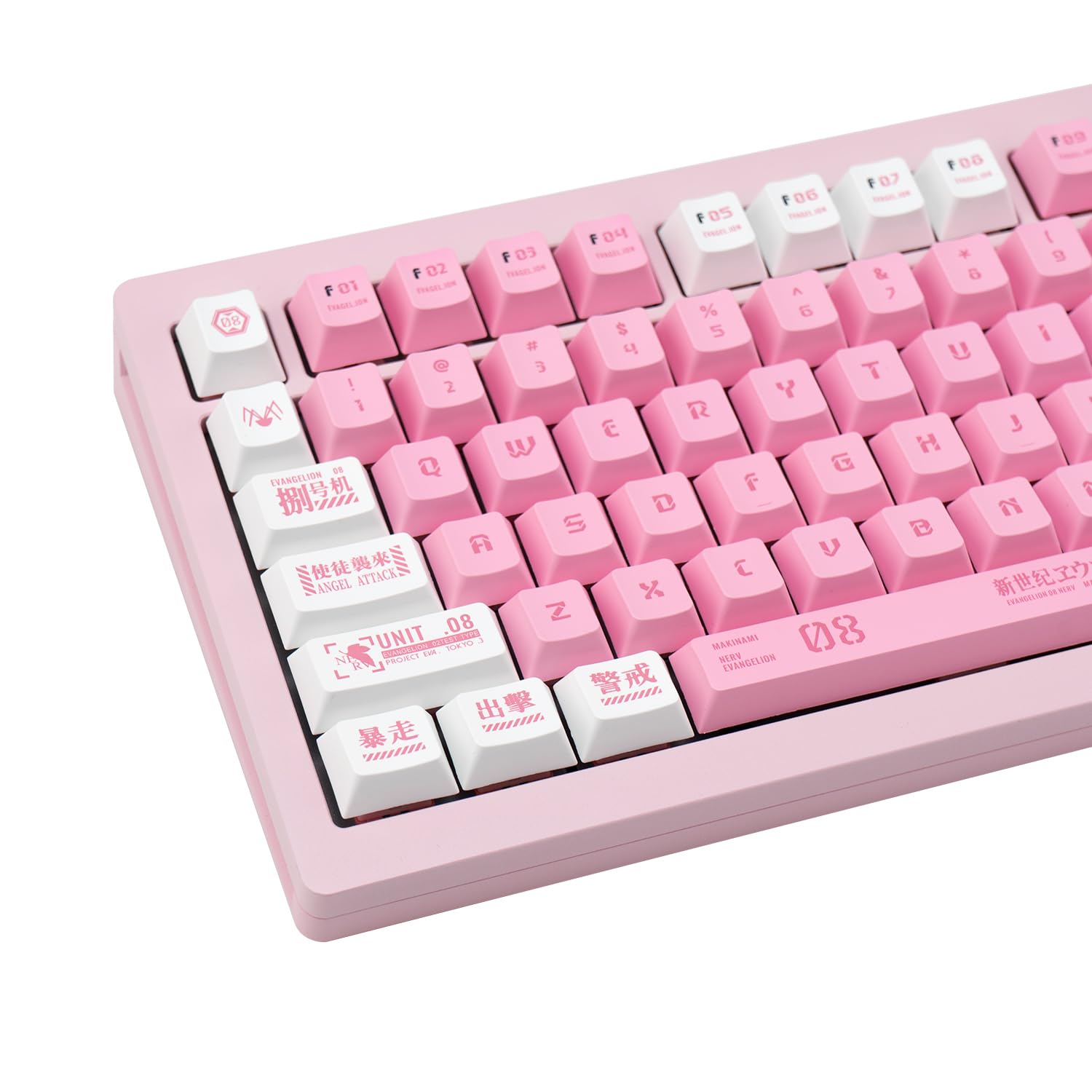 Mua TIMSEKER Anime EVA Keycaps with 142 Keys, Pink and White, Cherry ...