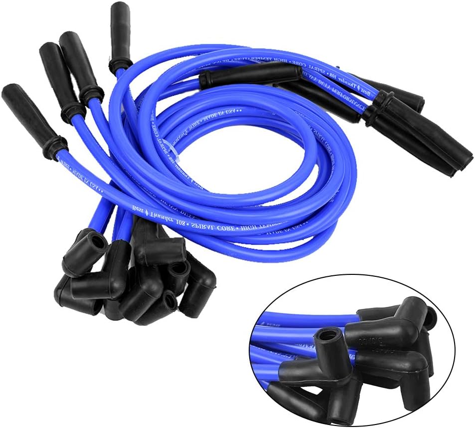 Amazon.com: Spark Plug Wire Set 10.5mm Electronic Ignition Cables for ...