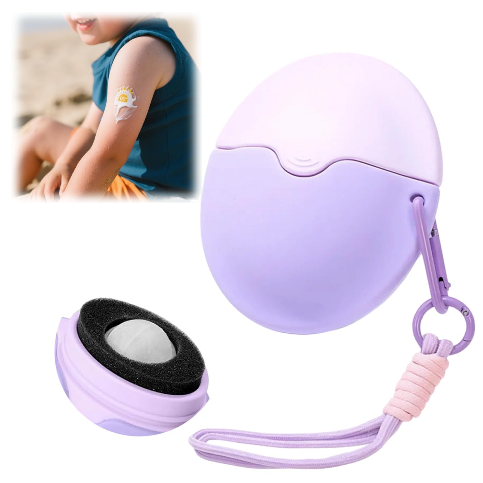 Sunscreen Applicator, Refillable Roll on Sunscreen Applicator for Kids ...