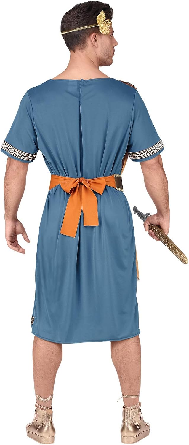 Mens Male Roman Emperor Adult Toga Fancy Dress Costume Outfit XL – BigaMart