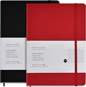 Amazon.com : 2 Pack College Ruled Composition Notebooks Classic ...