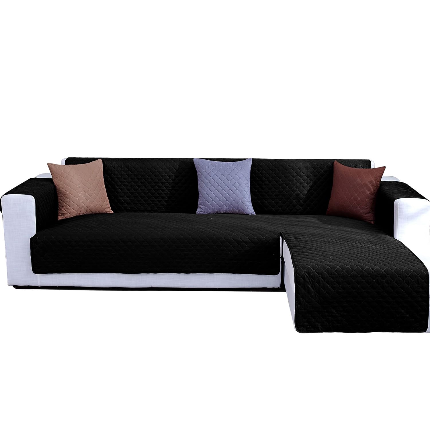 JIABOLANG Double Side L Shape Couch Cover Sectional Sofa Covers Set ...