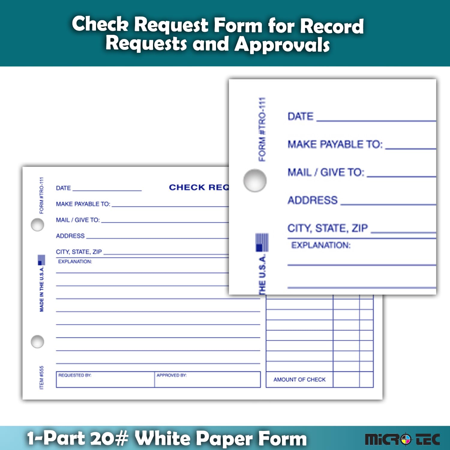 Check Request Form – For Record Requests And Approvals In Car ...