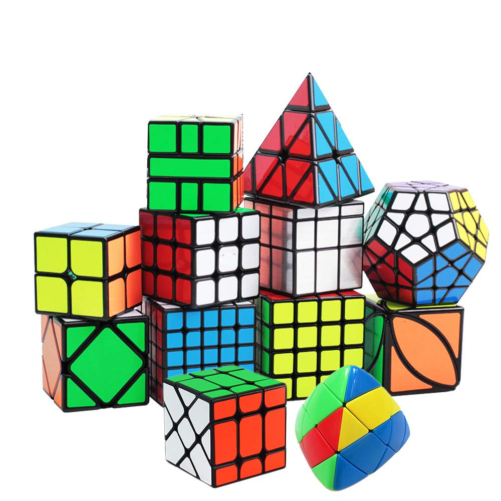 Negro HJXDtech 12 Paquete Speed Cube Set con Bolsa de Especial y Tipos ...