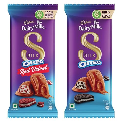 Cadbury Dairy Milk Silk Large Chocolates Combo (Silk Oreo Red Velvet ...