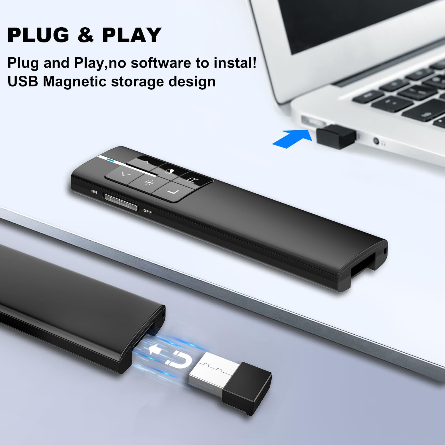 Mua NORWII N99 Air Mouse Presentation Clicker with Laser Pointer, Clicker for powerpoint ...