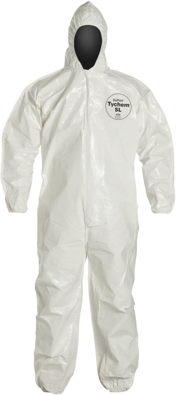 DuPont Tychem SL127B SL - overol desechable con capucha y puños ...