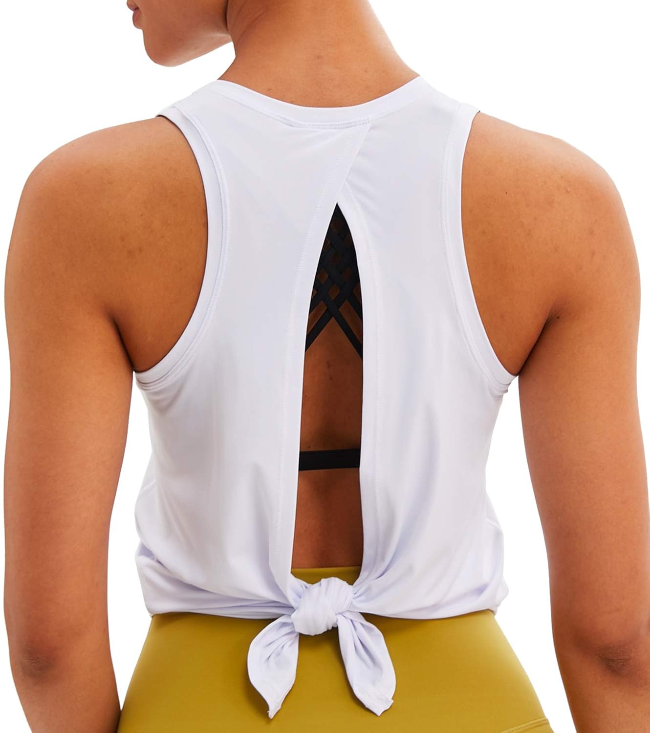 Buy Ukaste Women's Tie Back Performance Tank Top for Women Sleeveless ...