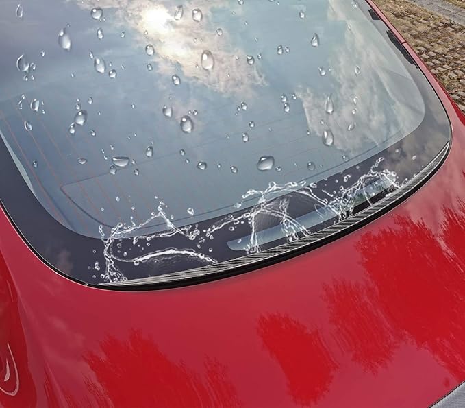 WJM Tesla Model 3 Rear Window Spoiler Model 3 Water Retaining Lip Wing ...