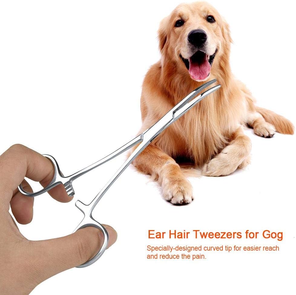 4.9inch/5.5inch Stainless Steel Hemostat Mosquito Pet Dog Cat Hair ...