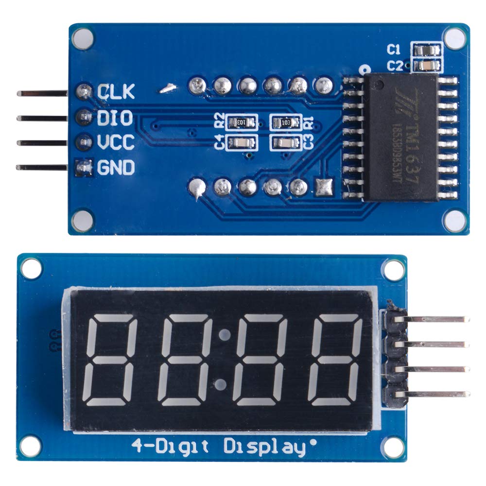 Display LED a 4 cifre con display a 7 segmenti anodo comune rosso TM1637 Drive Chip Tube Clock ...