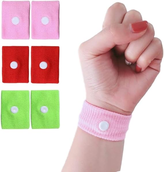 (N/A) 6 Pieces,Travel Bands Kids,Vertigo Relief,Sea Sickness Wristbands ...
