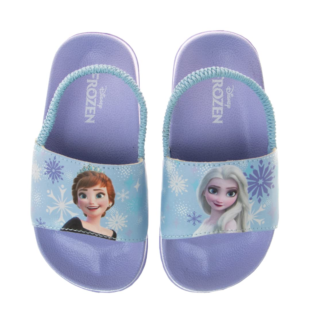 Disney Kids Frozen Slides Open Toe - Girls Sandals SlipOn Slide Sandal ...