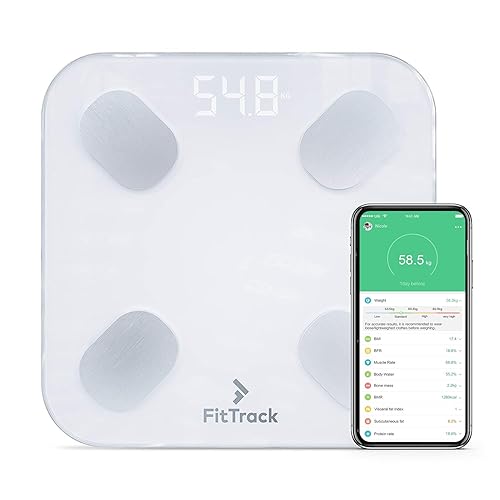 FitTrack Dara Smart BMI Digital Scale - Measure Weight and Body Fat ...