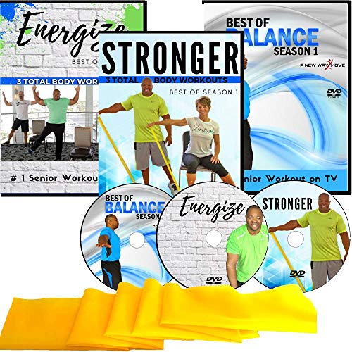 Exercise for Seniors DVD Collection- 6 Total Body Workouts + 10 Balance ...