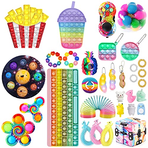 33pcs Fidget Packs Fidget Toy Set Fidget Toys Pack with Sensory Popitsfidgets Fidget Pack Cheap ...
