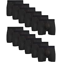 AND1 Men's Boxer Briefs - 6 Pack Performance Stretch Compression ...
