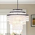Wellmet Capiz Shell Chandelier, 6 Lights Coastal Chandelier Beach Light ...
