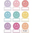 Amazon.com: 180 PCS Smile Face Name Tag Stickers, 9 Cute Designs Tags ...