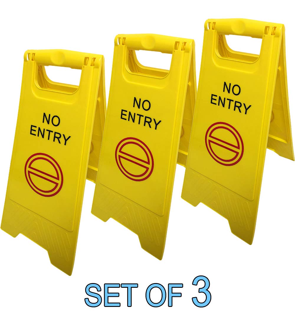 Heavy Duty No Entry Sign [Set of 3]