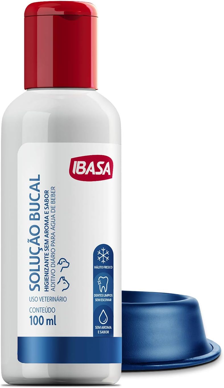 Solução Bucal Higienizante Ibasa para Cães e Gatos 100ml | Amazon.com.br
