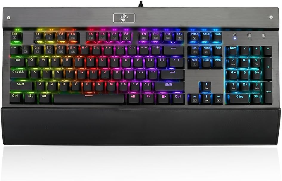 Chroma Clicky Customized RGB Mechanical Keyboard with Mouse Pad,Backlit ...