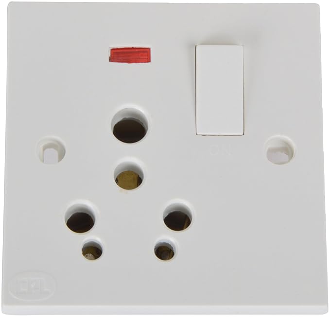 CPL 6/16/A Switch Socket Ind - 240 V (White): Amazon.in: Home Improvement