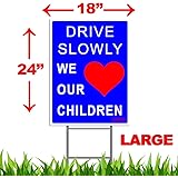 Amazon.com : Drive Like Your Kids Live Here Yard Sign, Drive Slow ...