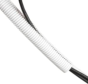 Amazon.com: D-Line White Cable Tube, 3' 7" Flexible Cable Management ...