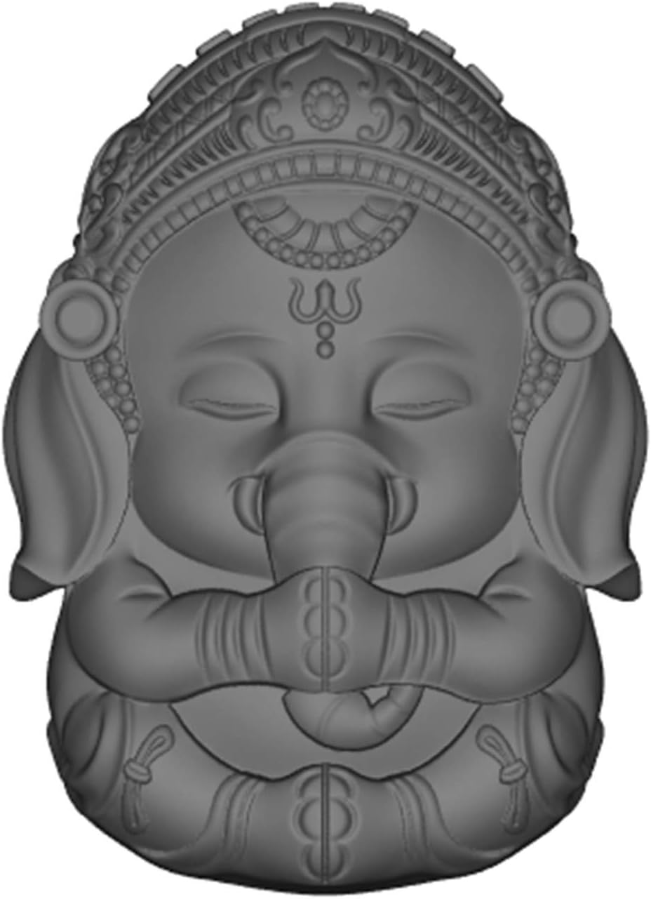 Amazon.com: 3D Ganesh Soap Candle Mold Mould Ganesha Silicone Mold for ...