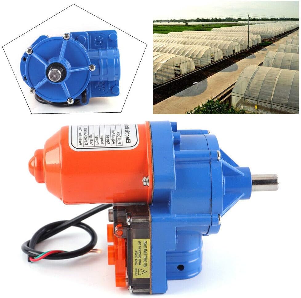 Amazon.com : ZHFEISY Electric Greenhouse Film Shed Roll-up Motor - 24V ...
