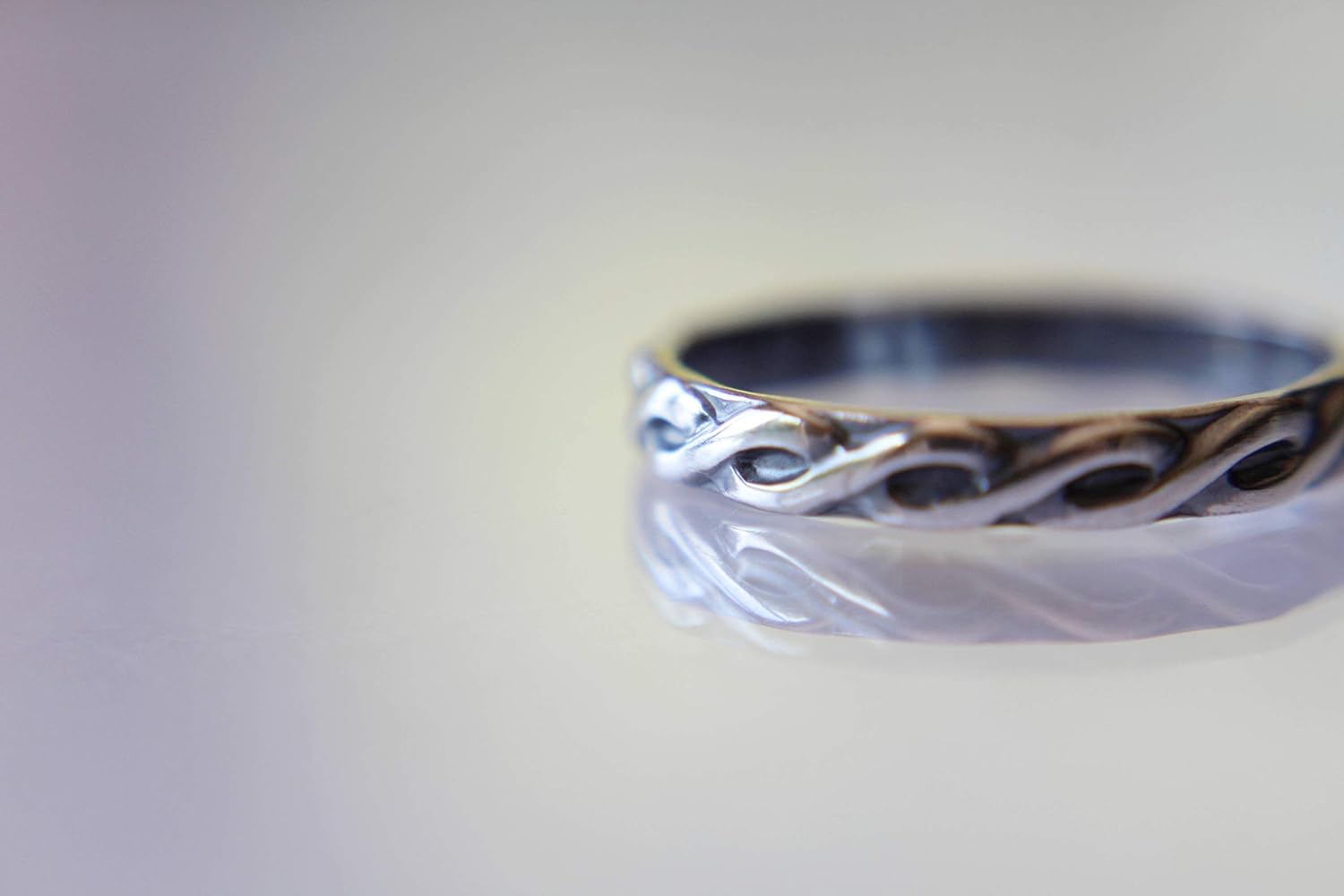 Amazon.com: Sterling Silver Infinity Band, Celtic Knotwork Ring, Silver ...