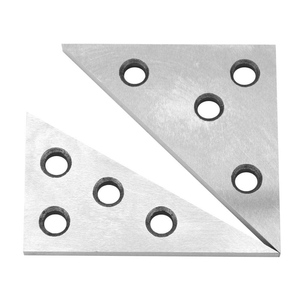 Set Square Metal Angle Plate Set QWORK Solid , 2 Pcs Triangle Angle ...